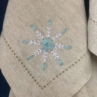 Five Snowflakes Christmas Embroidery Pattern Video Tutorial, Beginner Embroidery PDF Pattern ...