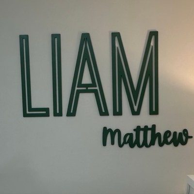 Personalized 3D Nursery Baby Name Sign Custom Wood Name - Etsy