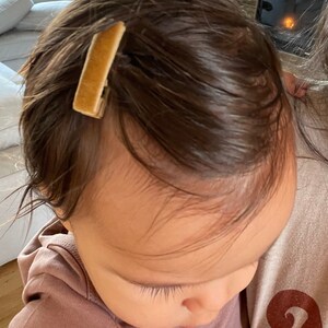 Small Velvet Fully Lined Barrettes Baby Barrettes Toddler | Etsy