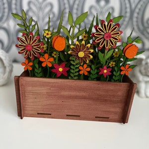 DIY 3D Layered MDF Flower Pot, Make Your Own Flower Pot, Flower Window ...