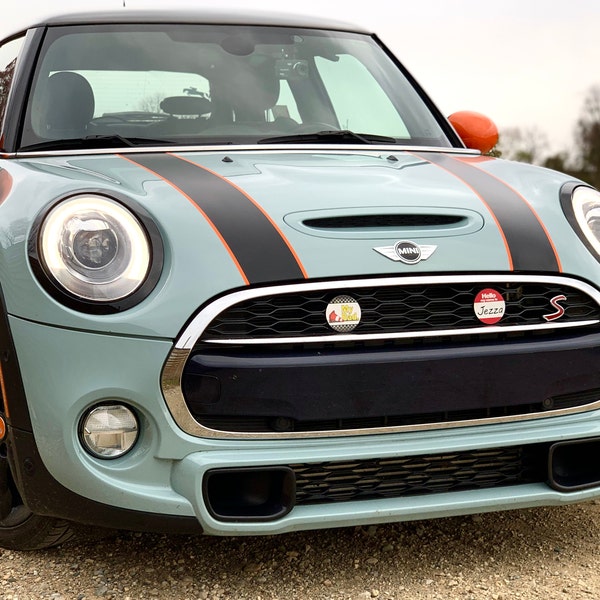 Mini Cooper Bonnet Stripes, Stripes for Hood, Racing Decoration Decals ...