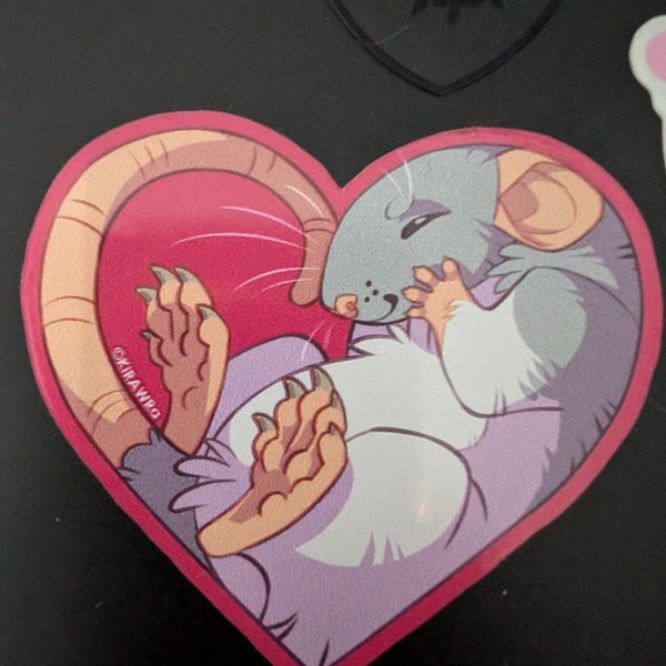 Pun Rats Sticker Sheet 9 Stickers Vinyl Rat Joke Funny Animal Mice ...