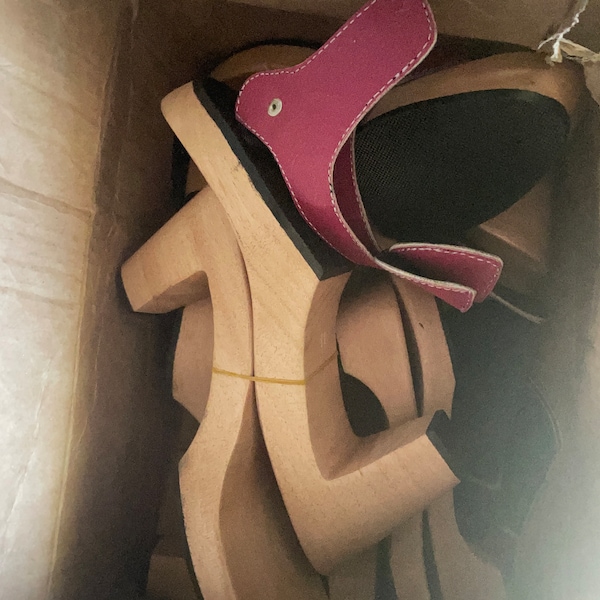 Shoemaking Kit: Wooden Sole Base + Leather Upper- Make Your Own Swedish ...