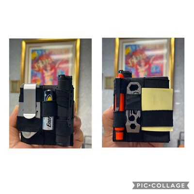 Square EDC / USB Flashdrive Pocket Organizer - Etsy