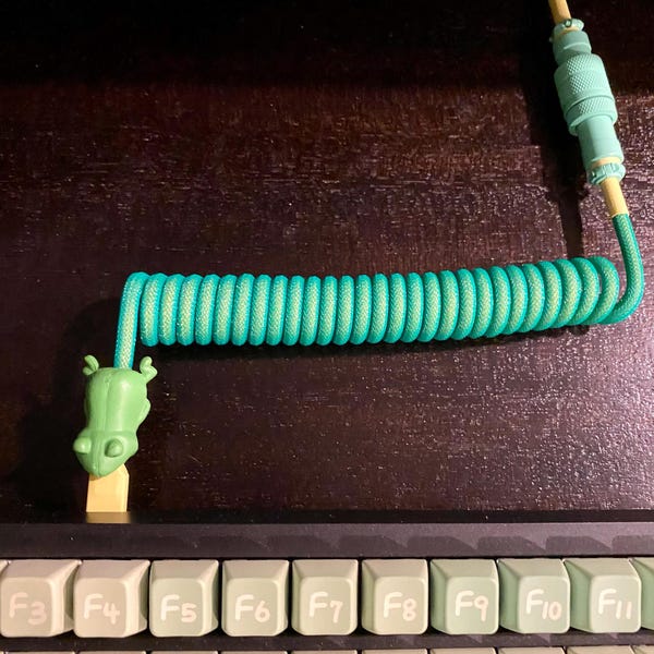 Coiled Keyboard LEMO Cable "botanical" - Etsy