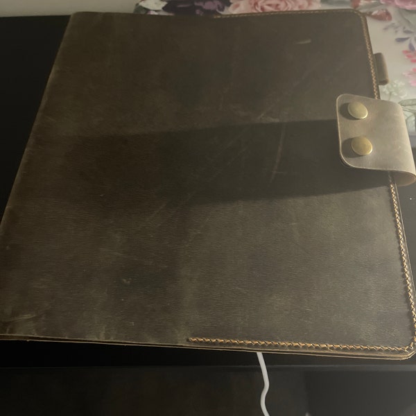 Rustic Leather Cover Case for 5 Five Star Spiral Notebooks Leather ...