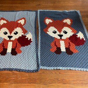 INSTANT DOWNLOAD Fox Crochet Graph Crochet Pattern Woodland Baby ...