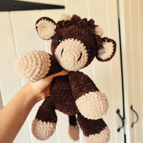 Colbie the Cow Amigurumi Crochet Pattern | Plush Cow PDF Tutorial ...