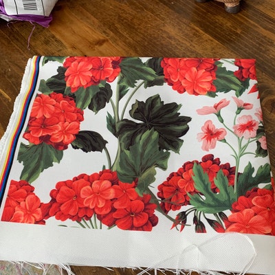 Majolica Pattern Fabric, Sicilian Tile Pattern Fabric by the Yard ...