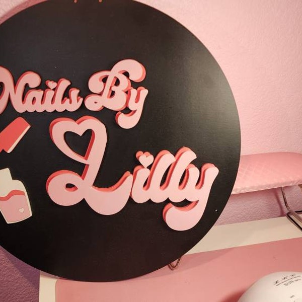 Custom Backdrop Sign, Name Sign for First Birthday Party, Wood Cut Out ...