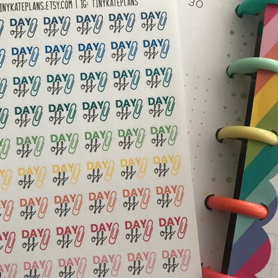77 Day off Planner Stickers, Day off Erin Condren Life Planner Stickers ...