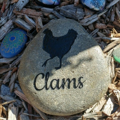 Chicken Pet Memorial Stone, 5/6 Only, Hen, Rooster, Silkie, Outdoor ...
