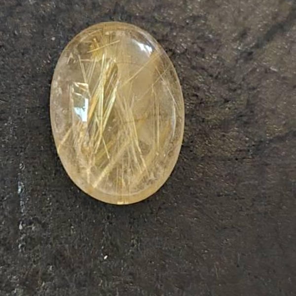 Natural Golden Rutilated Quartz Oval Shape Gemstone Cabochon Calibrated ...