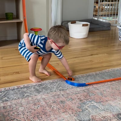 3 Pack 2-lane Wall Mounts for Hot Wheels Tracks Toy Car Track Perfect ...