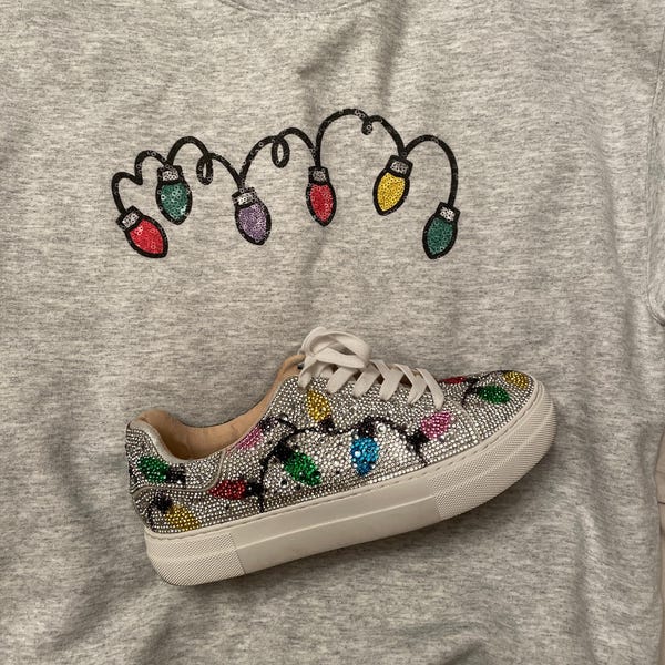 Christmas Lights Sweatshirt, Christmas Sweater, Christmas Crewneck ...