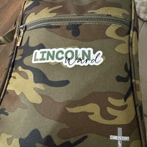 Waterproof Name Decal Personalized Vinyl Sticker FULL NAME STICKER ...