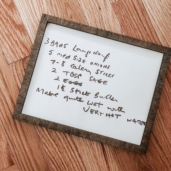 Framed Handwriting Sign, Copy of Actual Handwriting, Handwritten ...