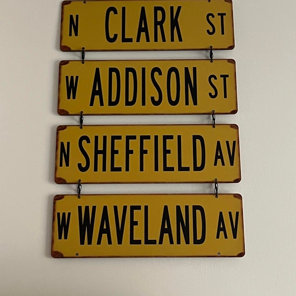 Vintage Chicago Street Signs - Etsy
