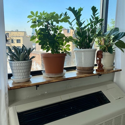 Window Sill Shelf, Wooden Shelf for Plants, Floating Shelf, Farmhouse ...