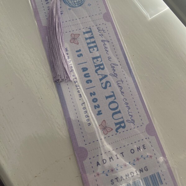 Eras Customisable Personalised Bookmark | Bookmark | It’s Been A Long ...