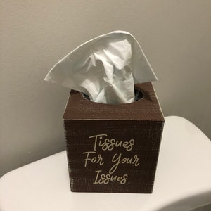 Distressed Tissues for Your Issues Oversized Tissue Box Cover - Etsy