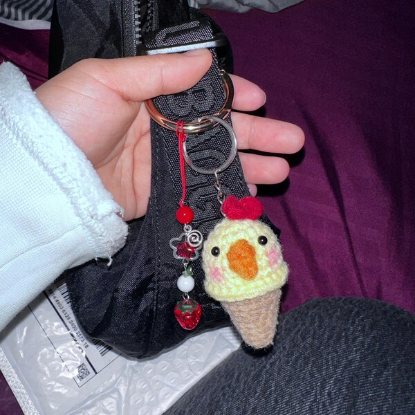 Cute Blue BMO Crochet Keychains, Cute Keychains, BMO Crochet Keychain ...