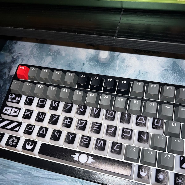 Custom Aurebesh Star Wars Pudding Keycap Set: Mechanical Keyboard - Etsy