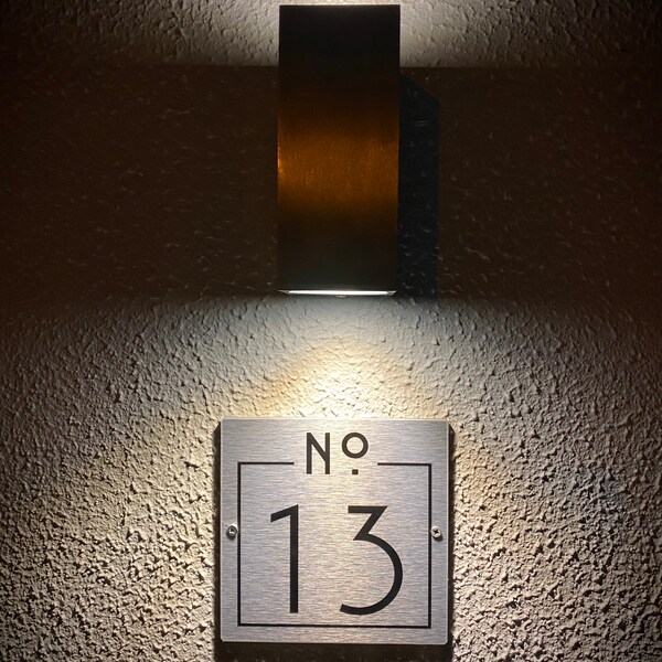 Custom Number Signs | Hotel Room Numbers | Apartment Number | Silver ...