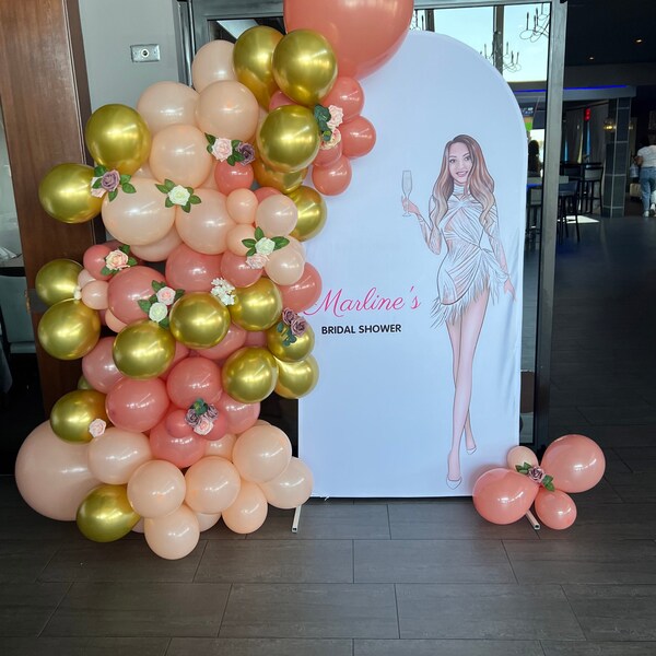 Personalized Arch Covers Metal Arches Stands Backdrop Arch Stand ...