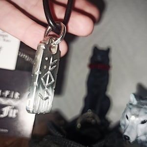 VALFREYJA Lady of the Slain Talisman in Sterling Silver Viking Rune ...