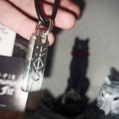 VALFREYJA Lady of the Slain Talisman in Sterling Silver Viking Rune ...