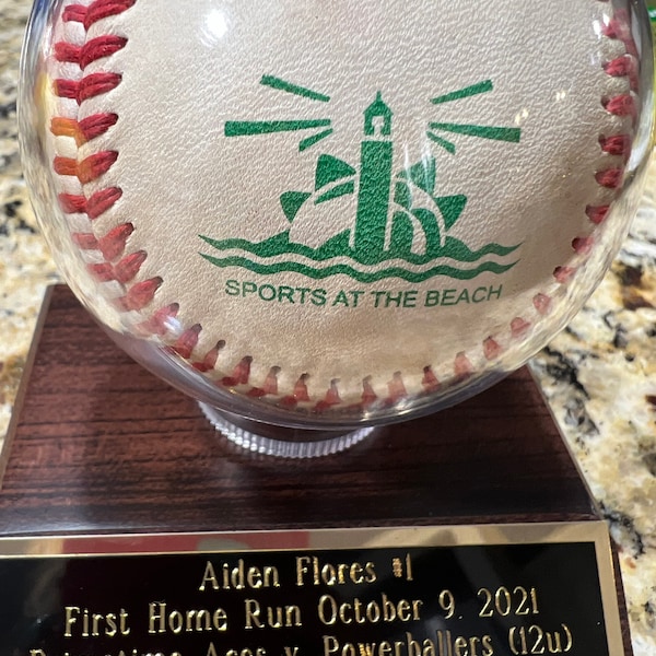 Baseball Home Run Trophy Ball Holder Protective Display Case-free ...