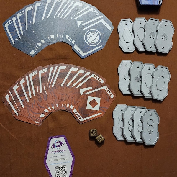 Kessel Sabacc Set With Deck, Dice, and Starter Shift Tokens | Inspired by Sabacc Played in Star ...
