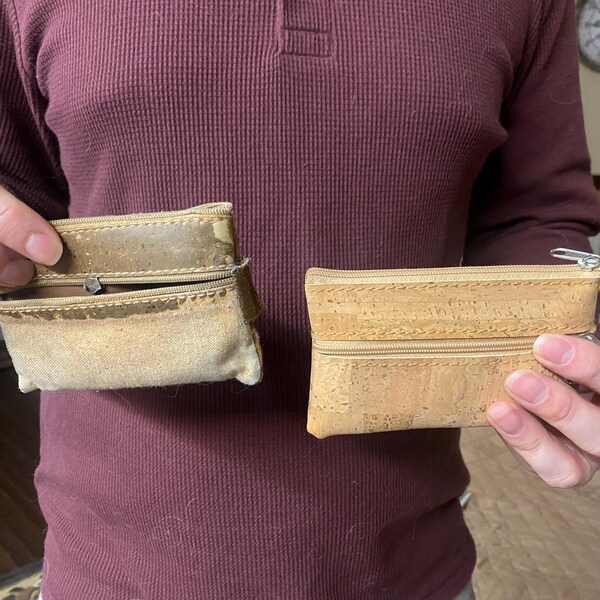 Cork Wallet Made in Portugal - High Quality Cork Wallet Natural Color ...