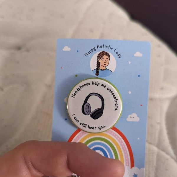 Autism Button Badge | Stimming Pin Badges | ADHD Pin | Neurodiversity ...