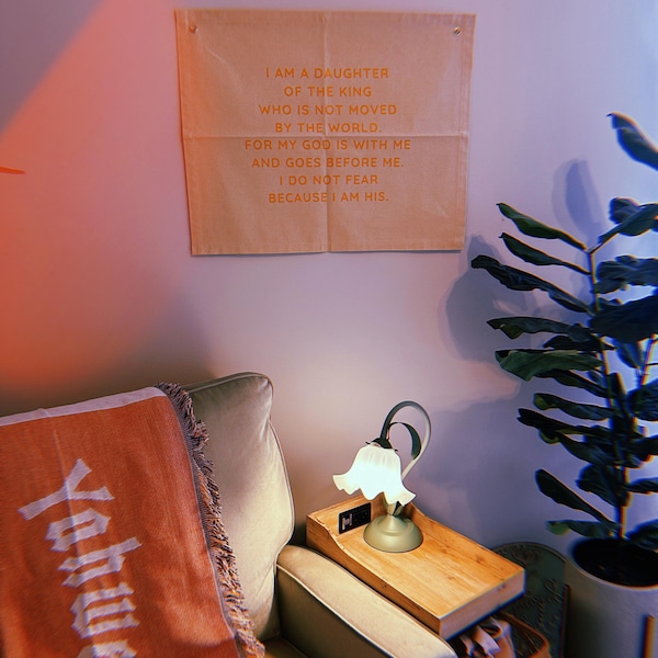 Isaiah 40:8 Tapestry, the Grass Withers the Flower Fades Banner, Bible ...