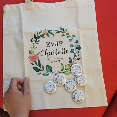 TOTE BAG EVJF Tote bag Enterrement de vie de jeune fille Cadeau Evjf ...