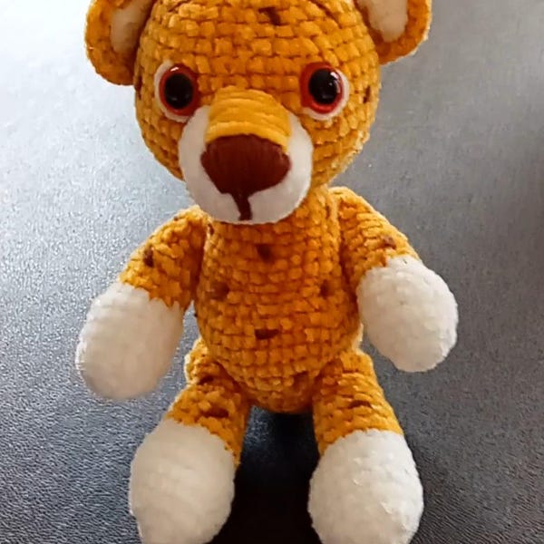 Amigurumi Leopard PDF Crochet Pattern, Safari Amigurumi Animal Pattern ...
