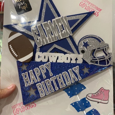 Dallas Cowboys Cake Topper/nfl Cake Topper/nfl Birthday - Etsy