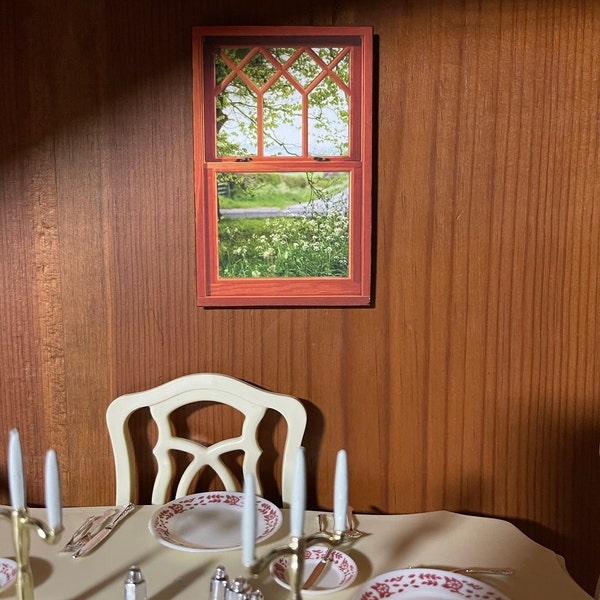 Miniature PAPER Windows With Views of Scottish and English Landscapes ...