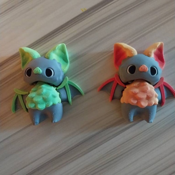 Halloween Pixie Bat | 3D Printed Articulating Flexi Fidget - Etsy