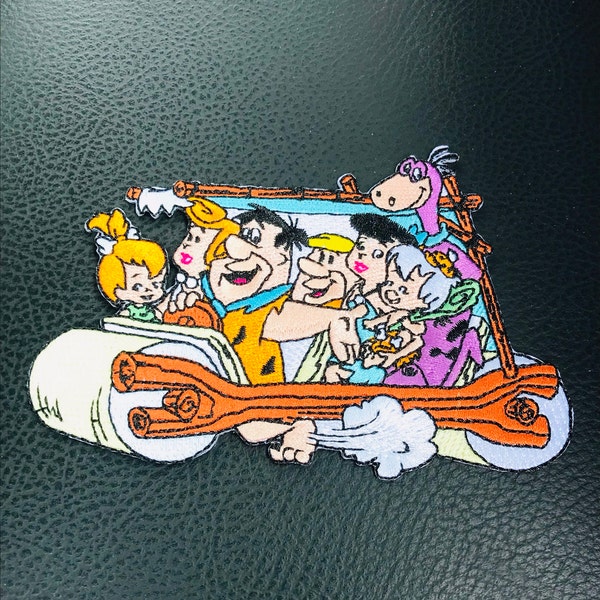 Officially Licensed the Flintstones Car Patch Caveman Cartoon ...