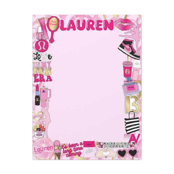 Graffiti Stars & Smiles Floor Mat | Custom | Personalized | Camp Bunk ...