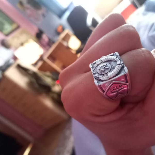 USSR Soviet Heraldry, Emblems of the Soviet Republics Ring Sterling ...