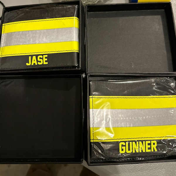 Firefighter Wallet – Custom Turnout Bunker Fabric Gift, Unique ...