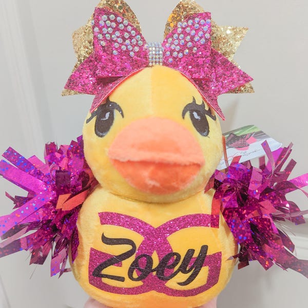 Large 8.5” Bow With Red, and Black Cheer Bow// Red Rhinestone Cheer Bow ...