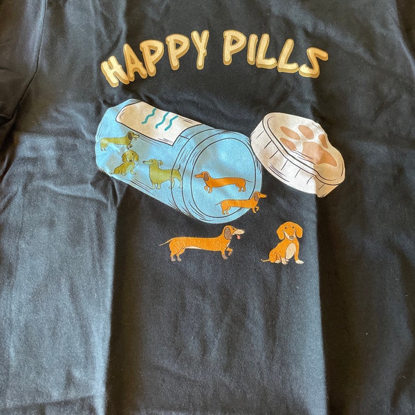 Dachshund Happy Pills Shirt, Dachshund Shirts, Dachshund Gifts, Pet ...