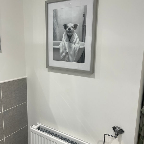 Panda in a Tub Wall Decor Bathroom Panda Taking Shower Cute Panda ...