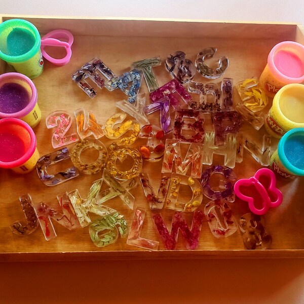 Colorful Resin Letter Set - Etsy