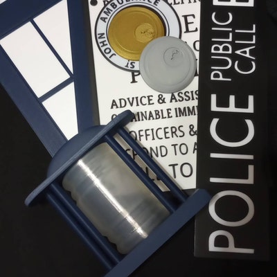 Police Box Light for Top Door 3d Printed - Etsy